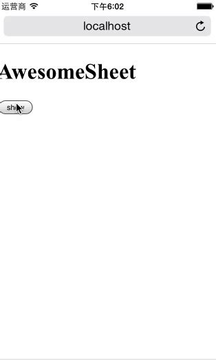 GitHub Djyde AwesomeSheet Frontend UIActionSheet