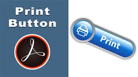 How To Add Print Button In Fillable Pdf Form Using Adobe Acrobat Pro 2017 Youtube