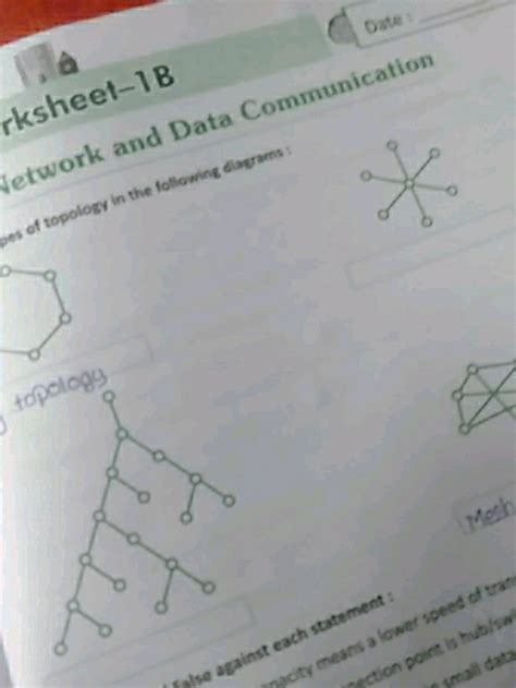Identify The Types Of Network Topology In The Following Diagrams Filo