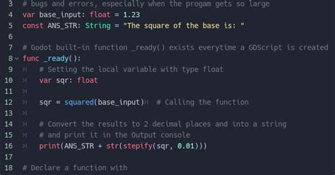 Tutorial 4 Basic Functions In Gdscript ~ Godot Engine Tutorial