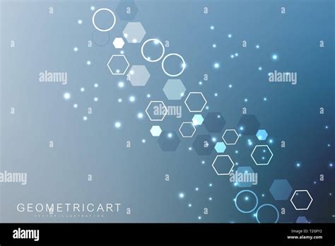Hexagonal Abstract Background Big Data Visualization Global Network