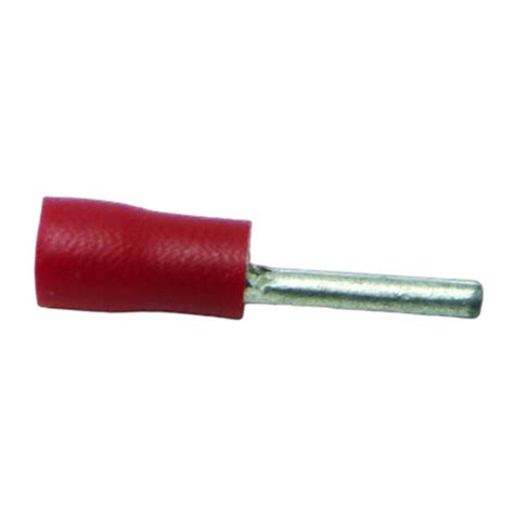 Terminal Compressão Reto 0 25 Mm A 1 5 Mm Simples C Capa Plástica Vermelho