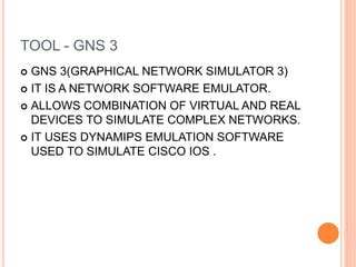 Ospf Routing Protocol In Gns PPTX Computer Networking Computing