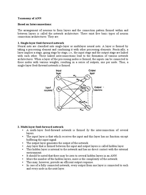Lecture 2 1 4 Taxonomy Of Ann Pdf Computer Science Cognitive Neuroscience