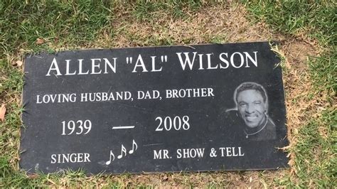 Famous Grave Tour Singer Al Wilsons Grave At The Evergreen Memorial