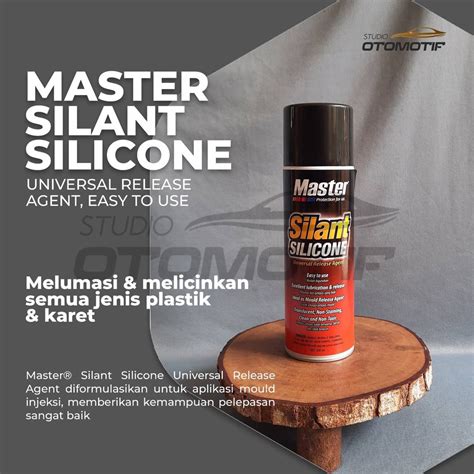 Jual Master Silant Silicone Lubricant Minyak Pelumas Karet Kaca Jendela