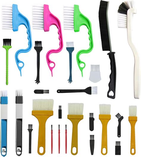 26pcs Small Cleaning Brush Crevice Cleaning Brushes Small Spaces Gap Cleaning Tool Set Window