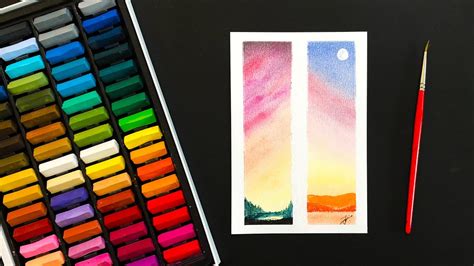 초간단 노을 그리는 2가지 방법 쉬운 파스텔 그림 그리기 힐링 음악 Stayhome 초보 Step By Step 81 Youtube