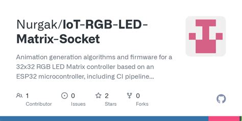 GitHub Nurgak IoT RGB LED Matrix Socket Animation Generation Algorithms And Firmware For A