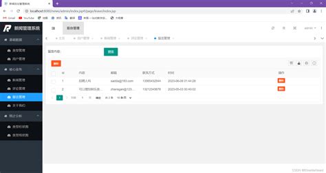 javaweb应用程序设计——新闻管理系统 javaweb企业资讯管理系统 csdn博客