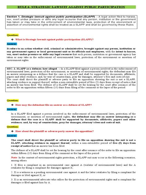 What Is Strategic Lawsuit Against Public Participation (SLAPP) ? | PDF | Lawsuit | Pleading
