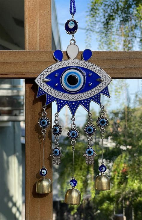 Evil Eye Windchime Evil Eye Wind Chime Hamsa Etsy