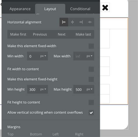 Make Scrollable Elements Actually Scrollable In The Bubble Editor