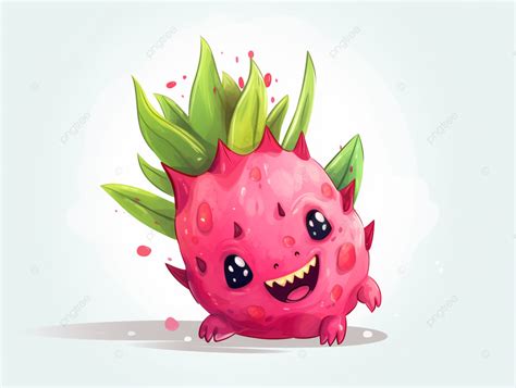 이빨과 발톱이 있는 귀여운 빨간 파인애플 만화 예술 Png 일러스트 및 이미지 에 대한 무료 다운로드 Pngtree