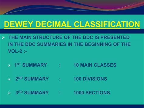 An Introduction To Deweys Decimal Classification Ddc Pptx