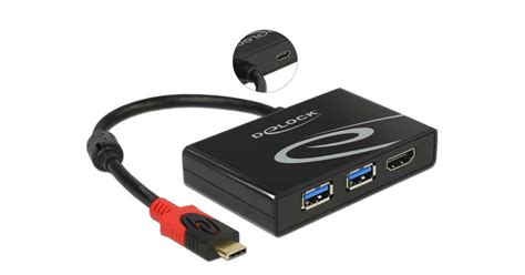 Delock Usb Type C 2 X Usb 3 0 F Hdmi F 4k Dp Alt Mode Adapter