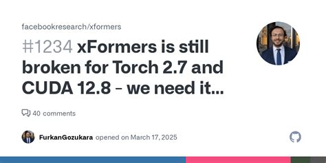 Xformers Is Still Broken For Torch 27 And Cuda 128 We Need It For