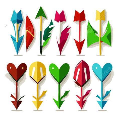 Free Arrows Vector Sticker Clipart In The Style Of Bess Hamiti