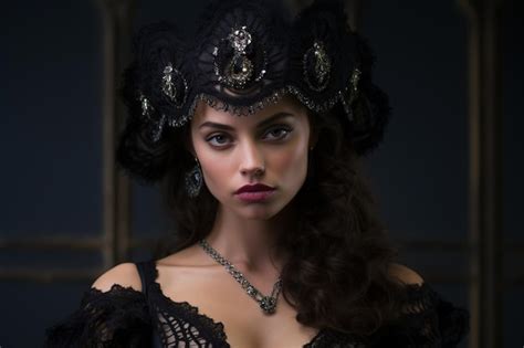 Premium Photo Raven Revelation Model Photo