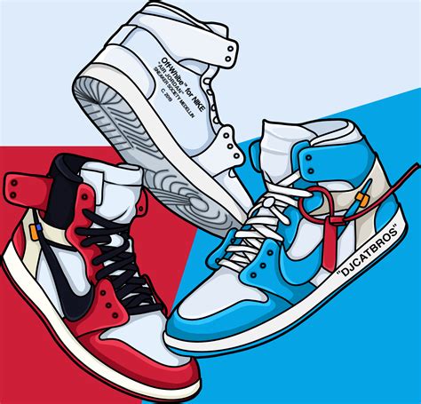 Cartoon Jordans Air Jordan 1 20 X30 Poster Print Michael Jordan Nike