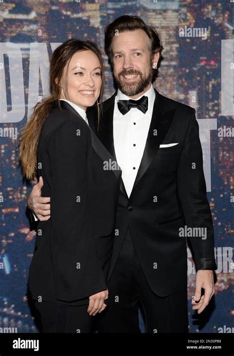 Olivia Wilde And Husband Jason Sudeikis Attend The Snl 40th Anniversary