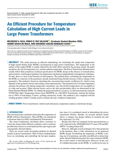 An Efficient Procedure For Temperature Calculation Of High Current