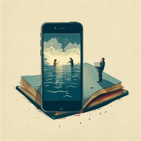 Premium Ai Image Phone And Book