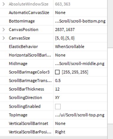 Middle Of ScrollingFrame Scripting Support Developer Forum Roblox