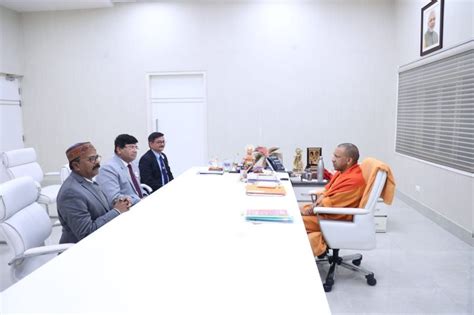 Yesterday Had A Meeting With Cm Of Up Shri Yogi Adityanath Ji Together