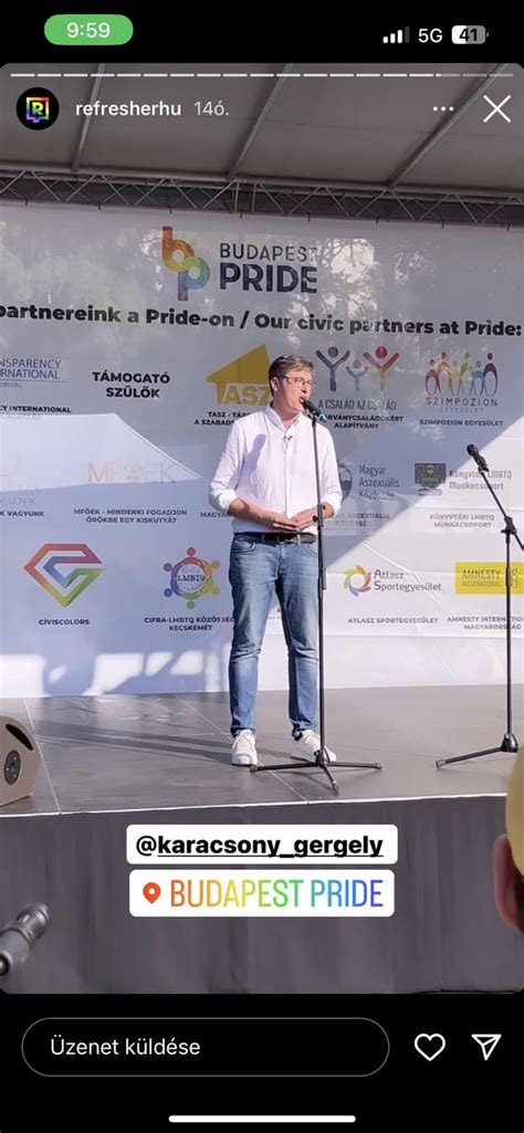 Mit gondoltok arrol, hogy @karacsony_gergely beszedet tartott a Pride-on? : r/talk_hunfluencers
