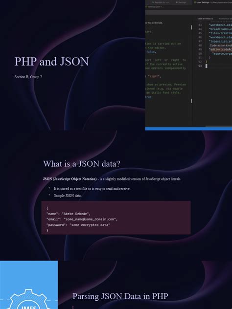 Php And Json Section B Group 7 Pdf Json Php