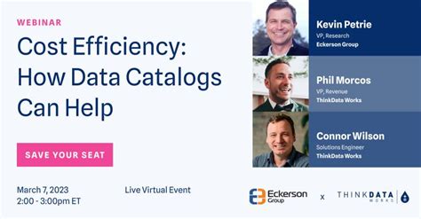 Thinkdata Works On Linkedin Thinkdataworks Eckersongroup Data Datacatalog Costefficiency