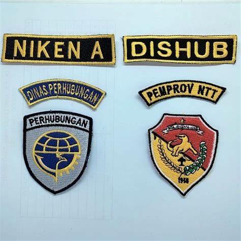 Jual Bordir Pdh Dishub Non Timbul Logo Pdh Dinas Perhubungan Pdh Dinas