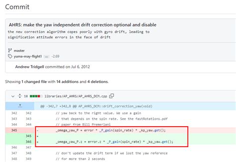 Why Only Use Z Component Of Mag Correction In AP AHRS DCM Cpp