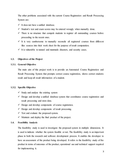 Automated Course Registration And Result Processing System Docx Computing Technology
