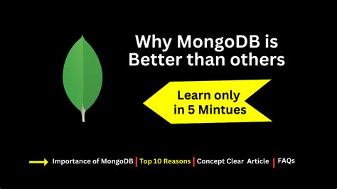 Top 10 Reasons Why Mongodb Is Better Than Other Databases Tazahindi Latest News In Govt Jobs