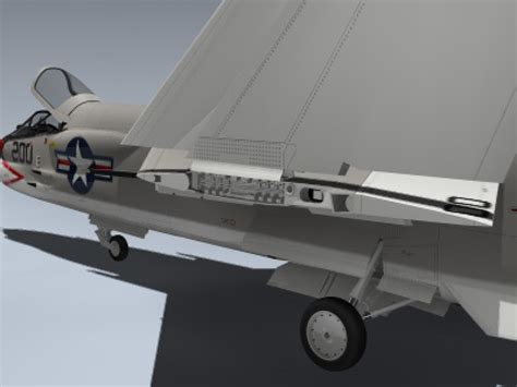 F 8j Crusader 3d Model By Mesh Factory