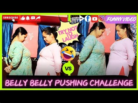 new Belly pushing Challenge #challangevlog #funnyvlogs - YouTube