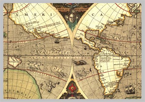 1595 World Map Of Sir Francis Drakes Voyage I Love Maps