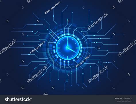 Watch Has Technology Circle Around Circuit Stock Vector Royalty Free 2277016415 Shutterstock