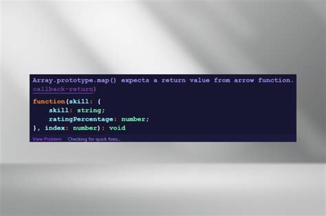 fix array prototype map expects a return value from arrow function