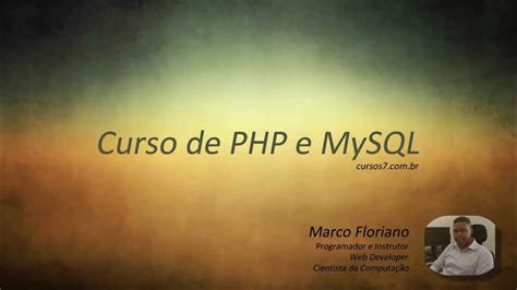 Apresentação Curso De Php E Mysql Youtube