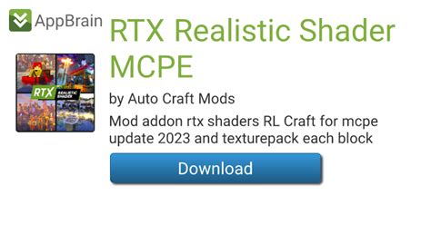 rtx realistic shader mcpe for android free app download