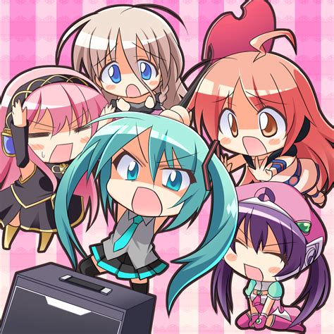 Hatsune Miku Megurine Luka Ia Sf A Miki And Tone Rion Vocaloid Drawn By Aria