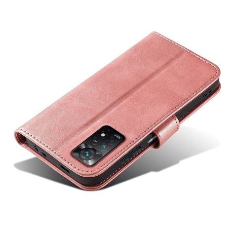 Etui Sk Rzane Z Klapk Do Xiaomi Redmi Note Pro R Owe Szk O