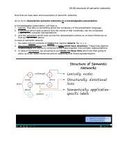 Understanding Semantic Networks Lexicon Structure And Course Hero