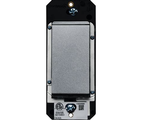 Control4® Contemporary Auxiliary Keypad Aluminum Denver Audio Video