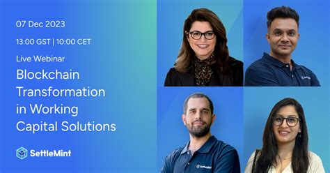 Settlemint On Linkedin Webinar Blockchain In Working Capital