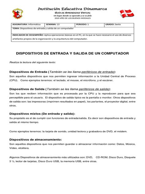 Inf 06 Cv Informatica Guia Semana 13 Grado Sexto Pdf