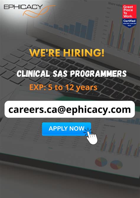Ephicacy On Linkedin Hiringalerts Sasprogrammer Clinicalsas Sasprogrammer Biostatistics